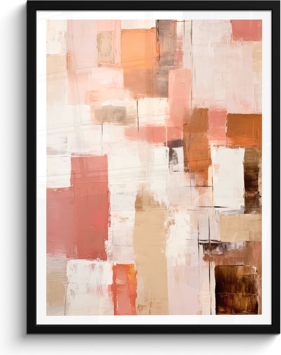 Fotolijst inclusief poster 60x80 cm - Abstracte kunst - Foto in kader ...