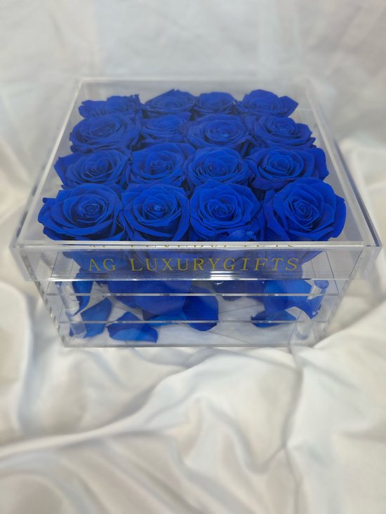 AG Luxurygifts longlife flower box - acrylic rozen box - echte rozen ...