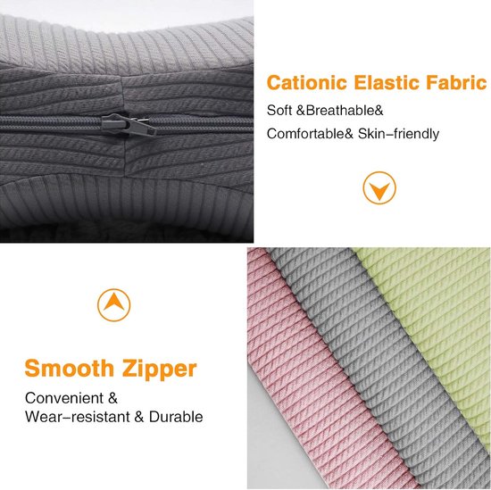 Kniekussen voor zijslapers - traagschuim orthopedisch kniekussen - ergonomisch... | bol