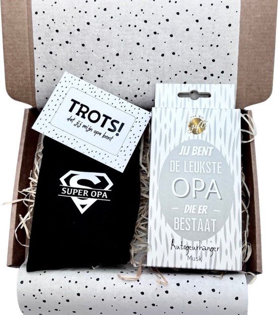 Opa Cadeauset | Autogeurhanger | Drop | Leukste Opa | Cadeau voor Opa ...