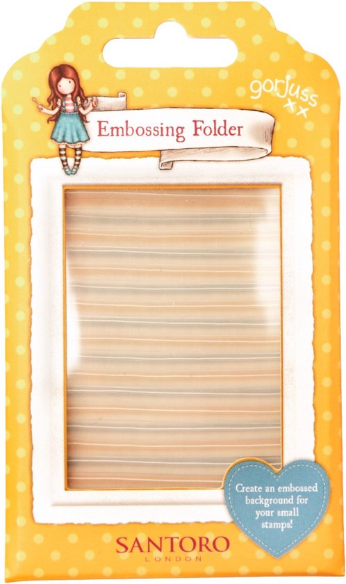 SAN Embossing Folder Stripes Gorjuss Essentials nr.18 | bol