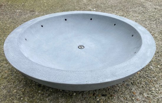 In & Out Deco waterornament - fontein waterschaal - fiberstone licht grijs | bol