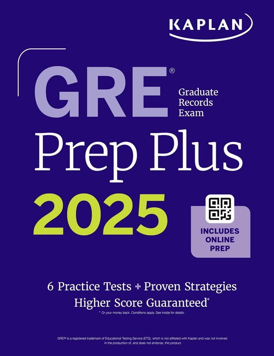 Kaplan Test Prep- GRE Prep Plus 2025 | 9781506293899 | Boeken | bol