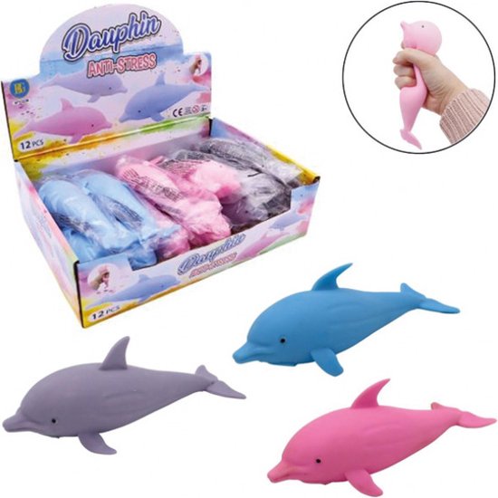 Antistress Dolfijn - 18 cm - Diverse Kleuren - Stress Verlagend ...