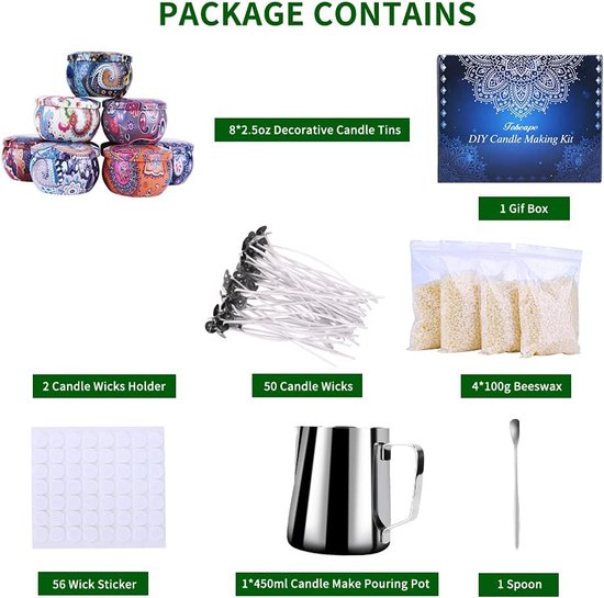 set of 123 gift boxes for DIY candles | bol