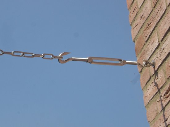 Nesling spanmoer M10 - RVS haak - Tweezijdig | bol