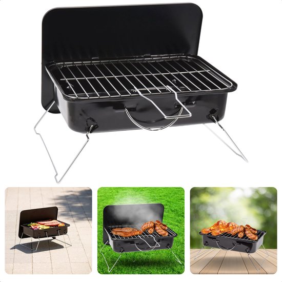 Cheqo® Draagbare Tafelbarbecue - Tafel Barbecue - Kleine BBQ voor ...