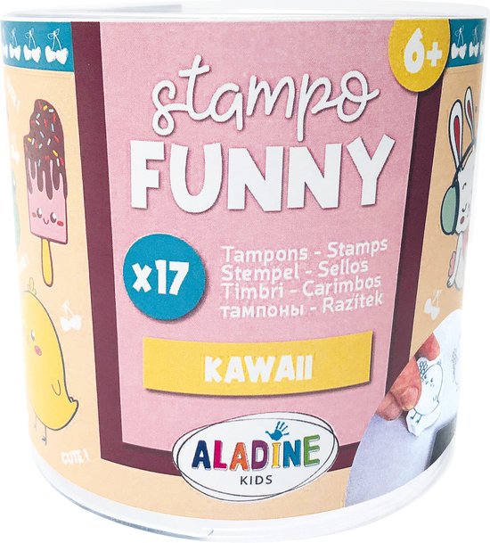 Aladine Aladine Stempel Set Stampo Funny Kawaii 17 stuks | bol