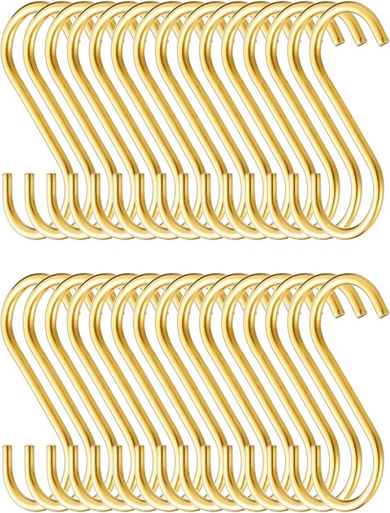 Metalen zware S-vormige haken, roestvrijstalen haken 30 stuks voor het ...