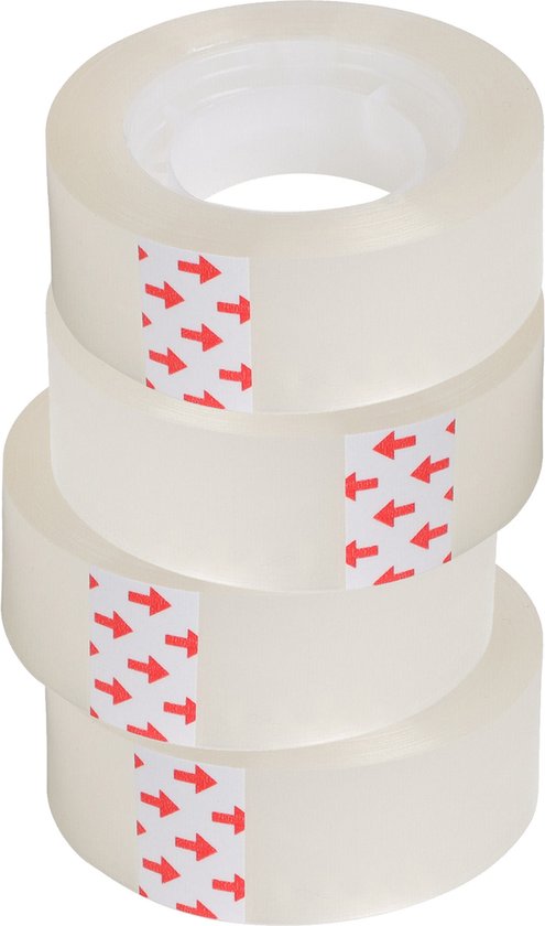 Plakband rolletjes - voor in plakbandhouder - 30x - transparant - 15mm ...