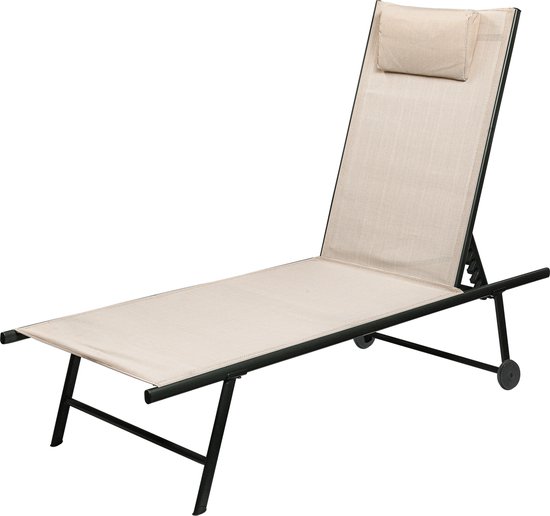 Niceey Ligbed - Opvouwbaar - Inclusief Hoofdkussen - Zonnebed ...