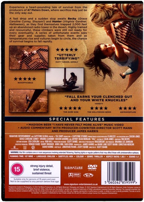 Elevation Sales Fall (2022), Film, DVD, Coloré, Adultes, Thriller, 107 ...