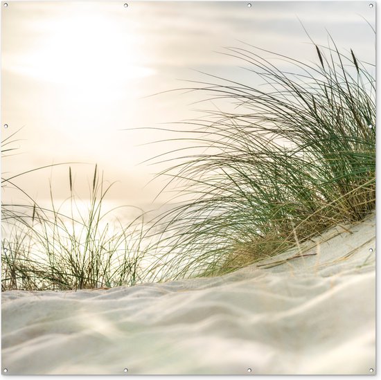 Tuin poster Duinen aan de Waddenzee - 200x200 cm - Tuindoek ...