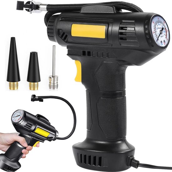 Mini Compressor / 12V Bandenpomp - Mini Autobanden Pomp luchtcompressor ...