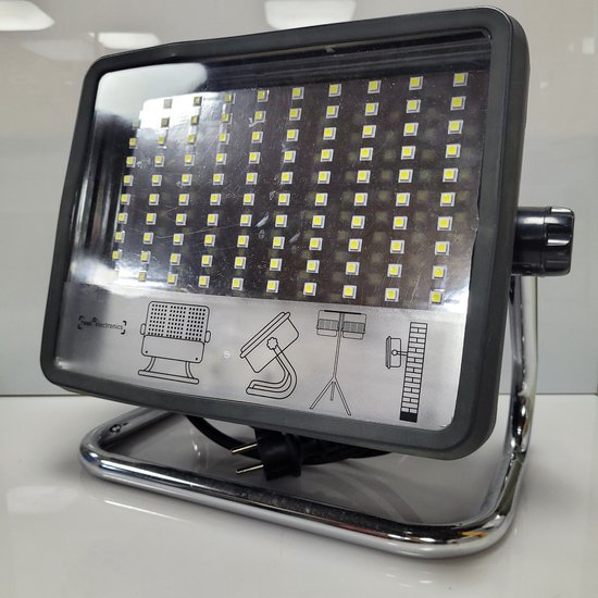 Professionele werklamp - 100 SMD-LEDs - Bouwlamp - LED straler - MAR50 ...