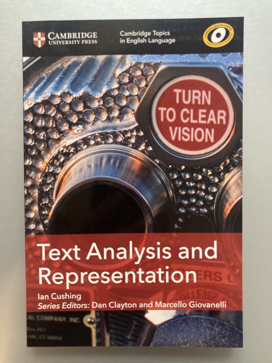 Text Analysis and Representation | 9781108401111 | Ian Cushing | Boeken ...