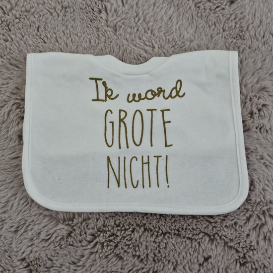 baby slab met tekst je wordt grote nicht je krijgt een bekendmaking ...