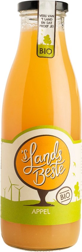 Slandsbeste Appelsap biosap, BIO 6 flessen x 75 cl | bol