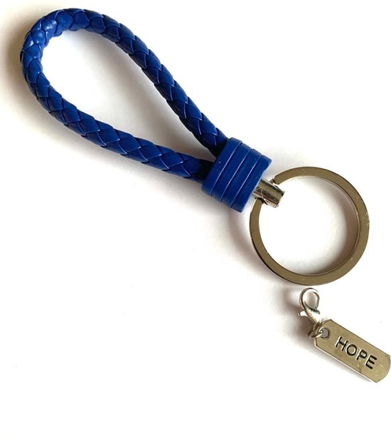 Sleutelhanger - Donker Blauw - Hope - Hoop - Tekst - Sport - Hanger ...