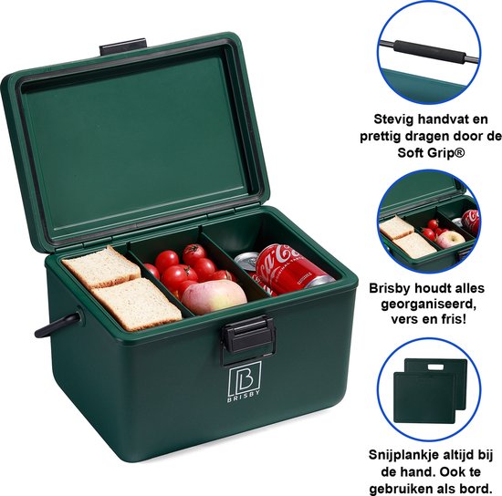Brisby Koelbox - Frigobox - 12L - Groen – Incl. Ergonomisch ...