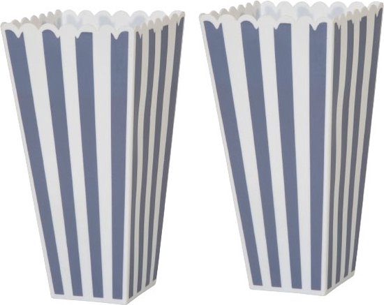 Popcorn bak herbruikbaar - Paars / Wit - Kunststof - 9 x 9 x 19 cm ...