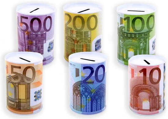 Vintage Deco Spaarpot voor Kinderen en Volwassenen - Munt Geld Papier ...