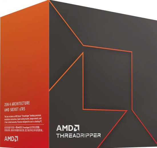 AMD SP6 Ryzen Threadripper 7960X BOX WOF 5,3GHz Boost 24xCore 152MB ...