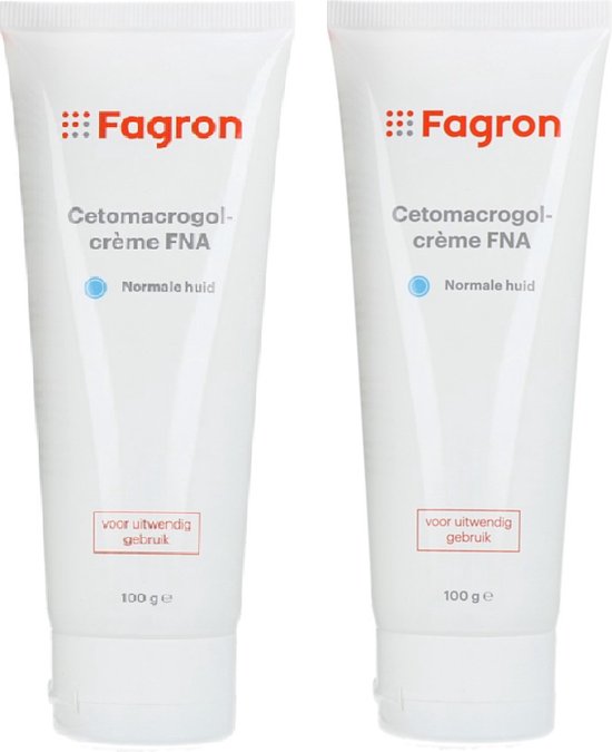 Fagron-cetomacrogolcreme- FNA- 2x 100 gram - Normale huid | bol