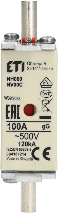 Mespatroon 100A NH00/NH000 per 3 stuks | bol