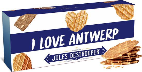 Jules Destrooper Natuurboterwafels - "I love Antwerp! / J'aime Anvers ...