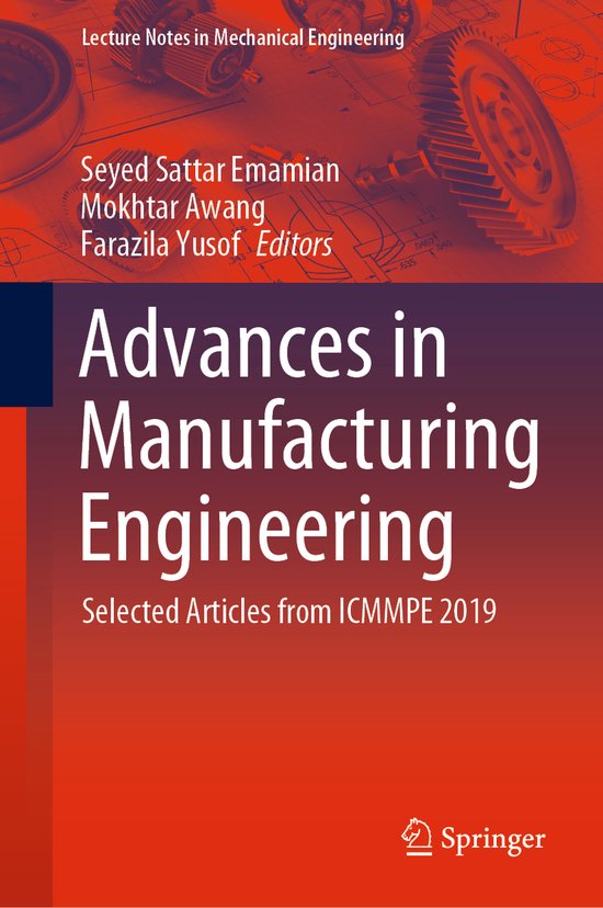 Advances in Manufacturing Engineering | 9789811557521 | Boeken | bol