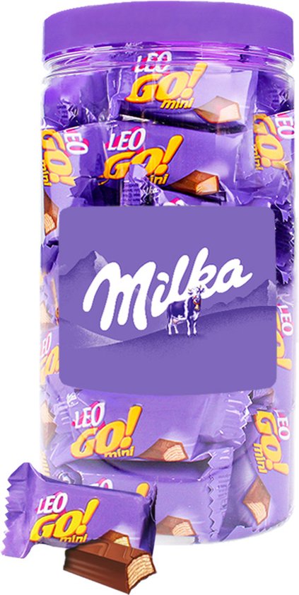 Milka Leo Go Mini - wafer met melkchocolade uit de Alpen - 500g | bol
