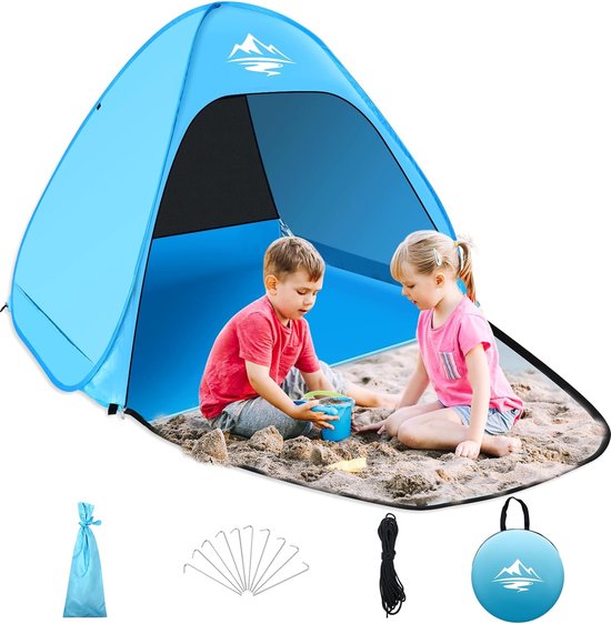 Pop-up strandtent voor 2-3 personen, automatische strandtent voor ...