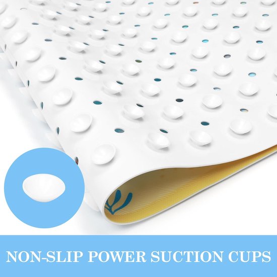 Antislipbadmat, extra lange badmat, 40 x 100 cm, cartoon walvis- en ...