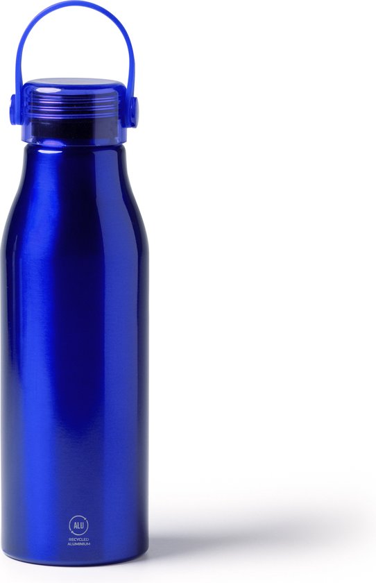 Blauwe Design Waterfles/drinkfles/sportfles - aluminium - 750 ml ...