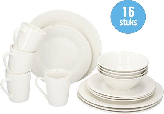 Dinerset - Serviesgoed - Dinerservies - Serviesgoed - Wit Porselein ...