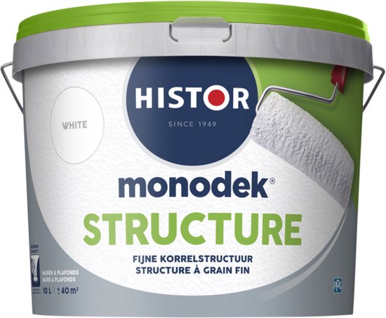 Histor Monodek Structure - Structuurverf - 10L - RAL 9003 | Signaalwit ...