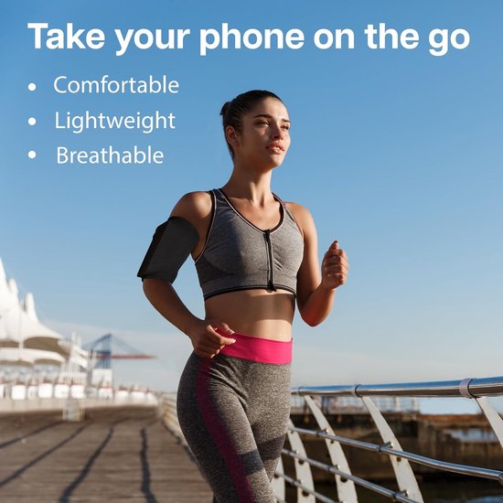 Hardloop Telefoonhouder Rekbaar – Maat XL – Hardloopband Telefoon 40 ...