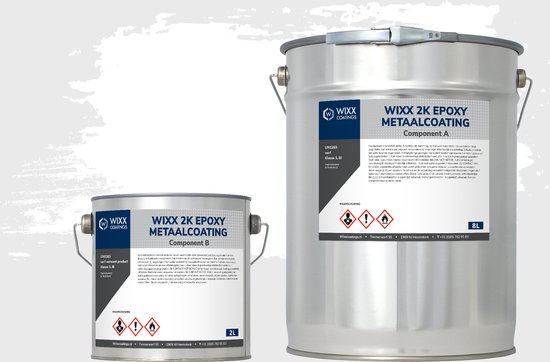 Wixx 2K Epoxy Metaalcoating - 10L - Wit | bol