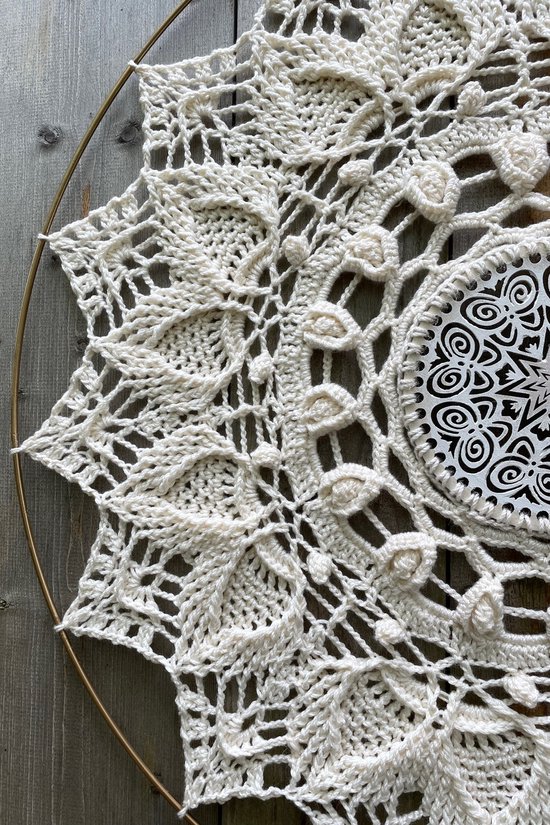GEHAAKTE MANDALA/DROMENVANGER-HANDMADE - DIAMETER 60 CM. | bol