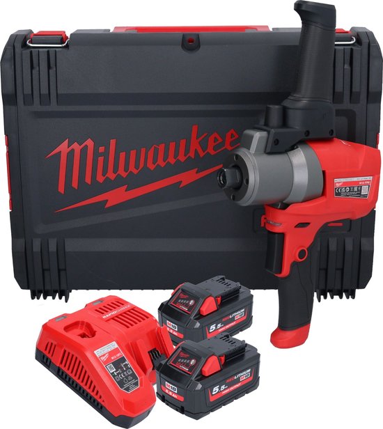 Milwaukee M18 FPM-552X accu mixer 18 V 20 l borstelloos + 2x accu 5.5 ...