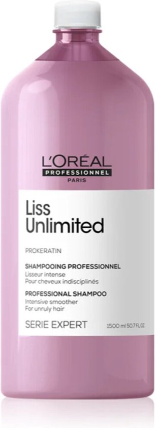 3x L'Oréal Professionnel Liss Unlimited Shampoo 1500 ml | bol