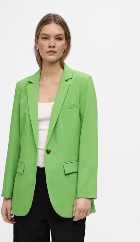 Object Objsigrid L/s Blazer Blazers Dames - Groen - Maat 38 | bol