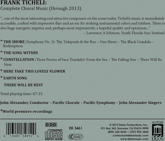 John Alexander, Pacific Symphony Orchestra - Frank Ticheli: The Shore ...