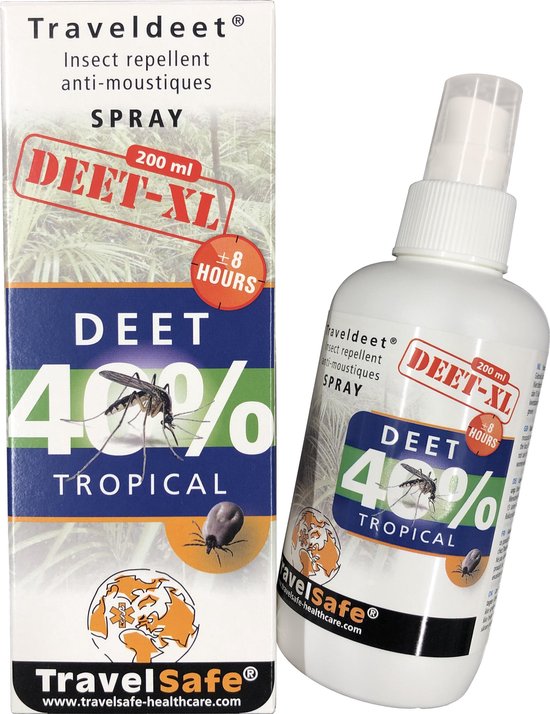 Travelsafe DEET 40% XL - Spray 200 ml | bol