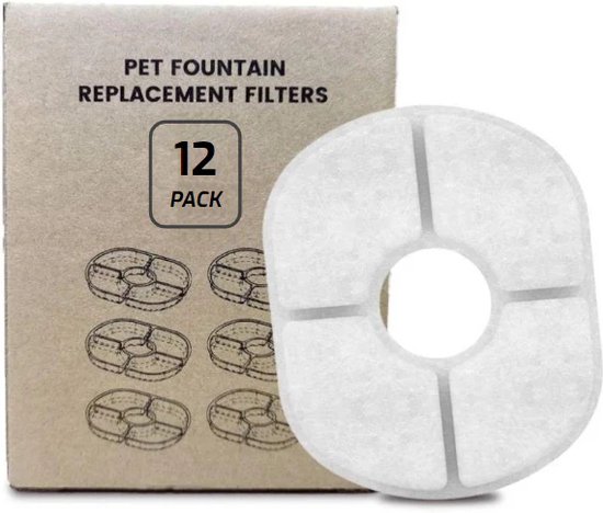 Ronde Drinkfontein Filters 12 stuks - Waterfontein - Kattenfontein ...
