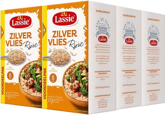Lassie Zilvervliesrijst Voordeelverpakking - 6 x 750 Gram Multi ...