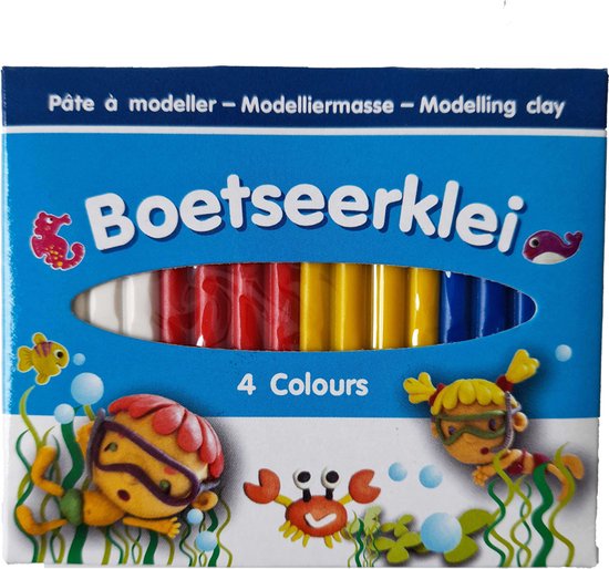 Boetseerklei Kleuren - 4 Kleuren | bol
