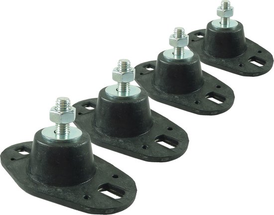 Trillingsdempende apparaatvoet 60 Shore A voor airco of warmtepomp, set ...