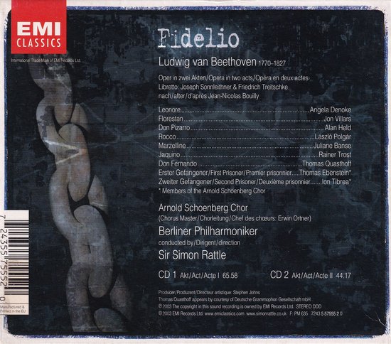 2CD Fidelio - Ludwig van Beethoven - Berliner Philharmoniker o.l.v. Sir Simon Rattle,... | bol